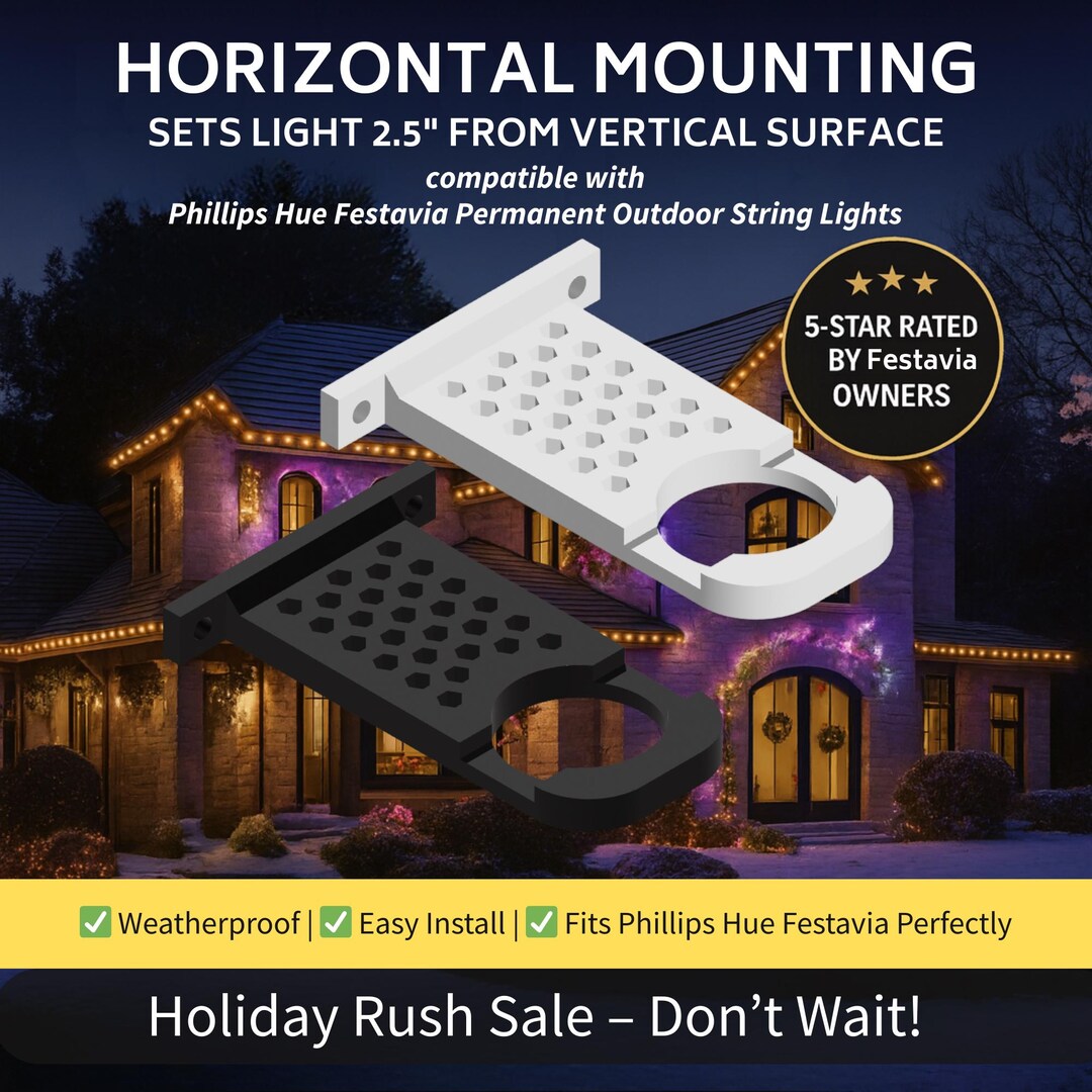 Phillips Hue Festavia Permanent Outdoor String Lights | Clean ...