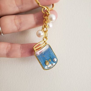 Jar of Ocean Keychain, Beach Jar, Ocean, Sea and Ocean, Beach,beach ...