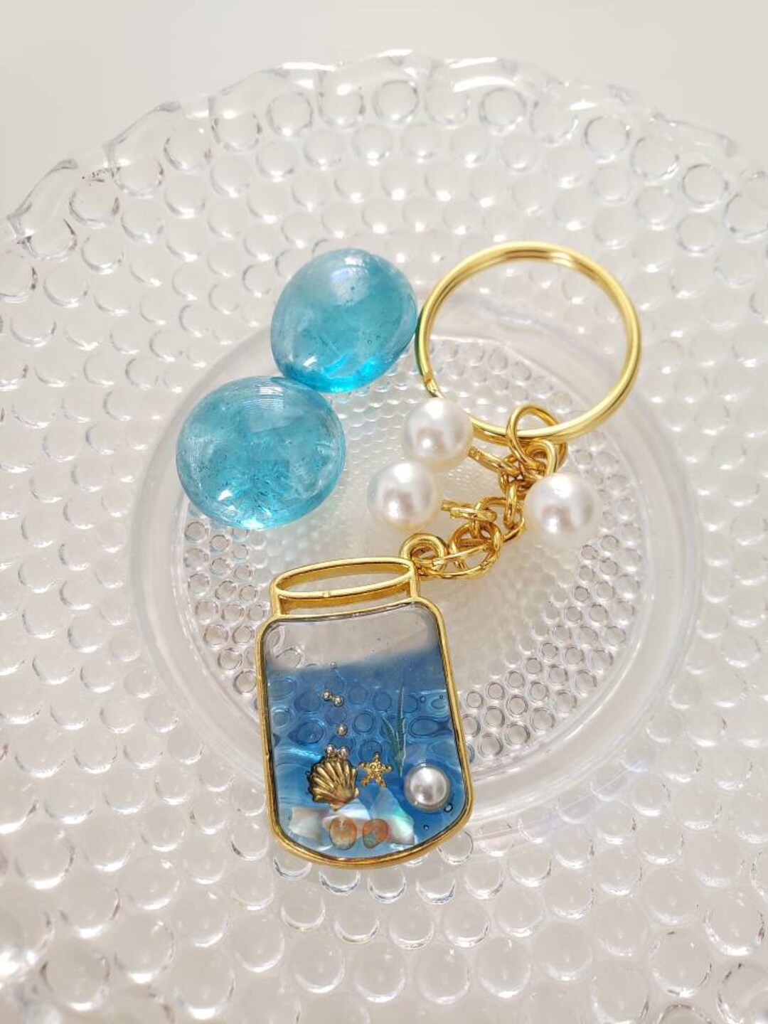 Jar of Ocean Keychain, Beach Jar, Ocean, Sea and Ocean, Beach,beach ...