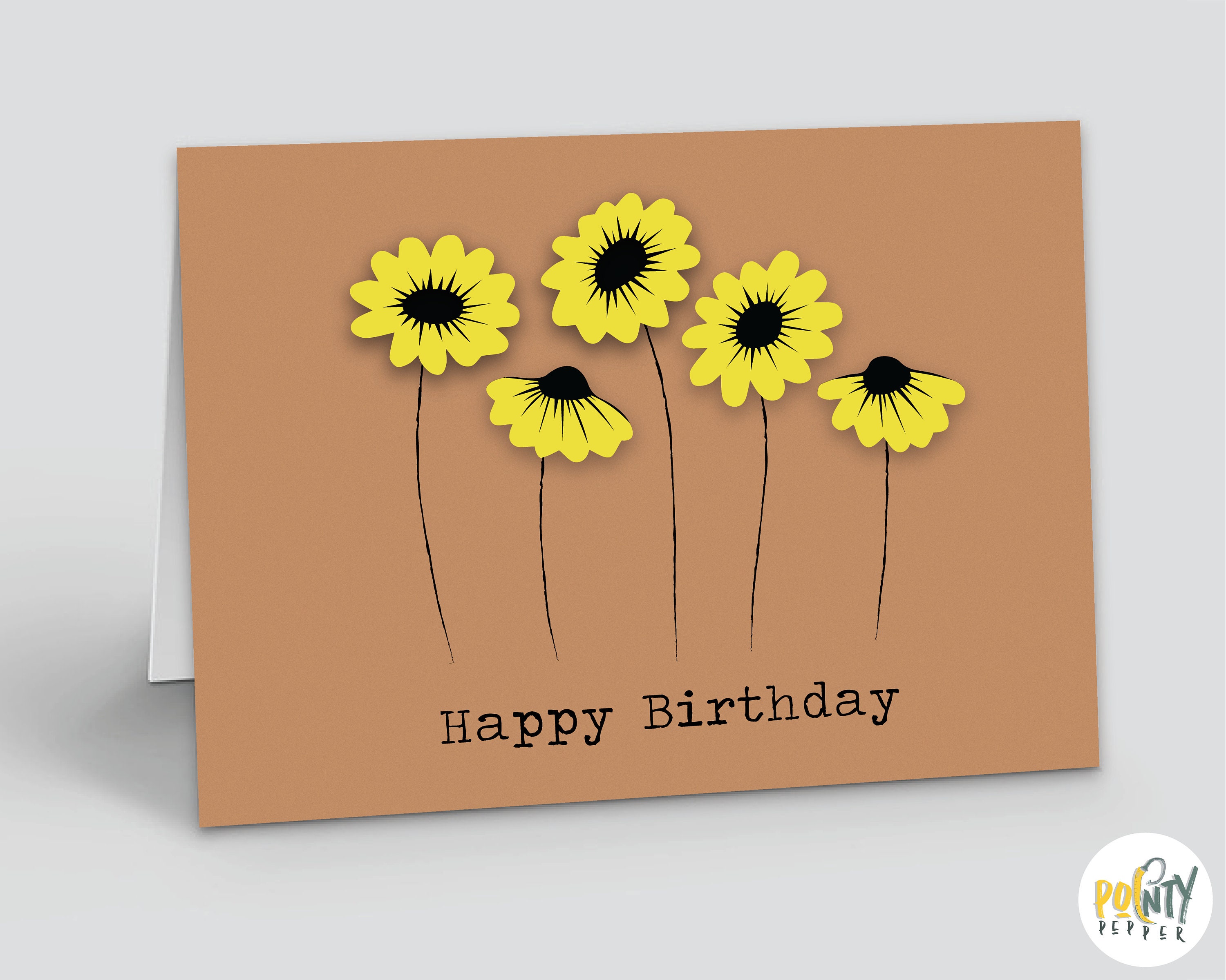 Simple Birthday Card and Envelope Template | Papercut SVG Card Cut File ...