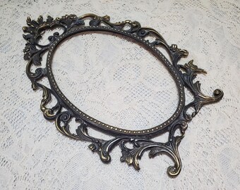 Large Oval Vintage Frame - Etsy