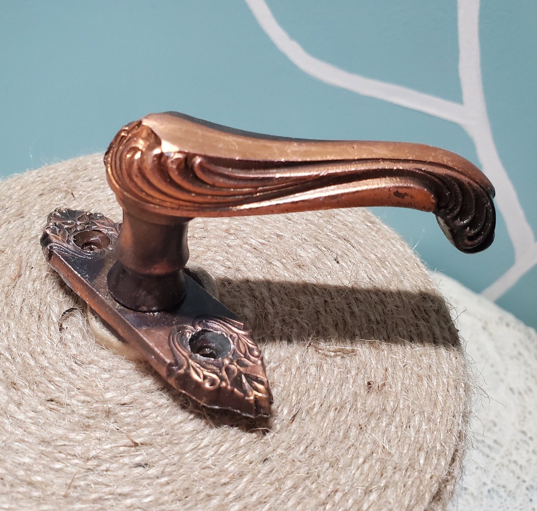 Vintage Window Latches Cabinet Door Latch Lever Handles, Art Nouveau ...