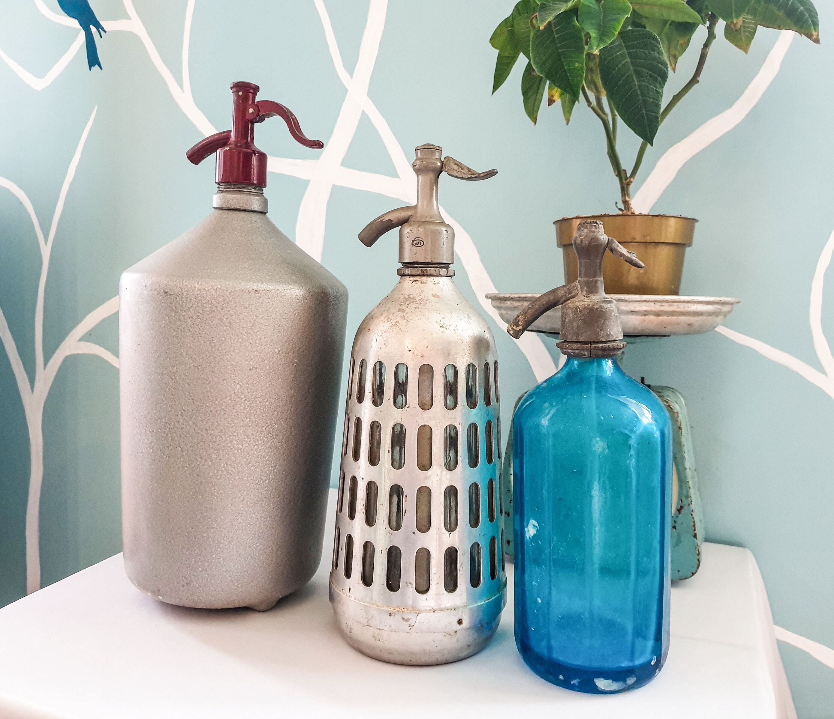 Stainless steel Siphon Retro Soda Siphon Large Seltzer Soviet Metal ...