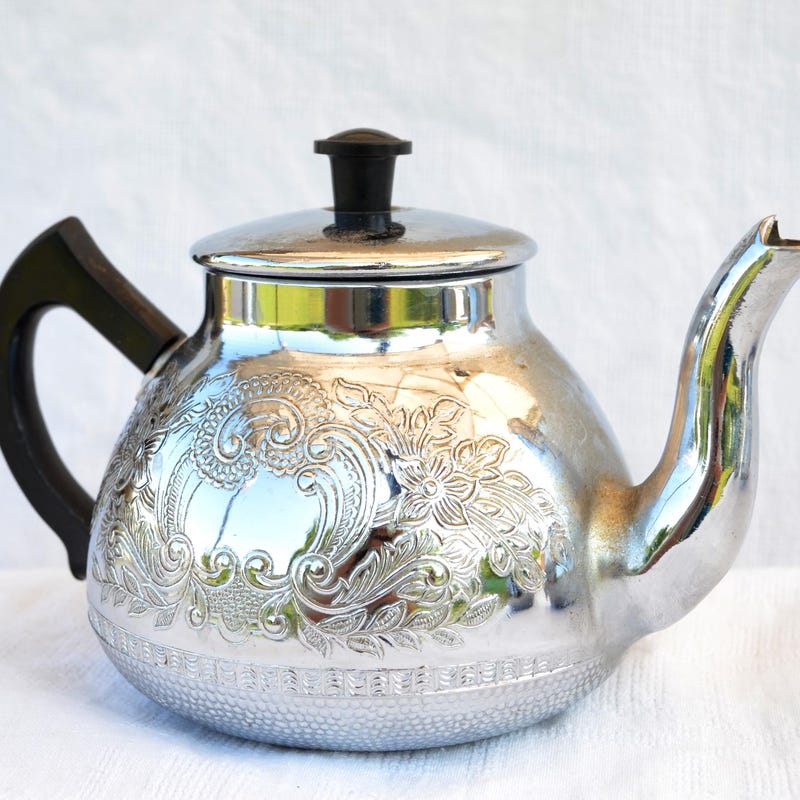 European Silver Teapot - Etsy
