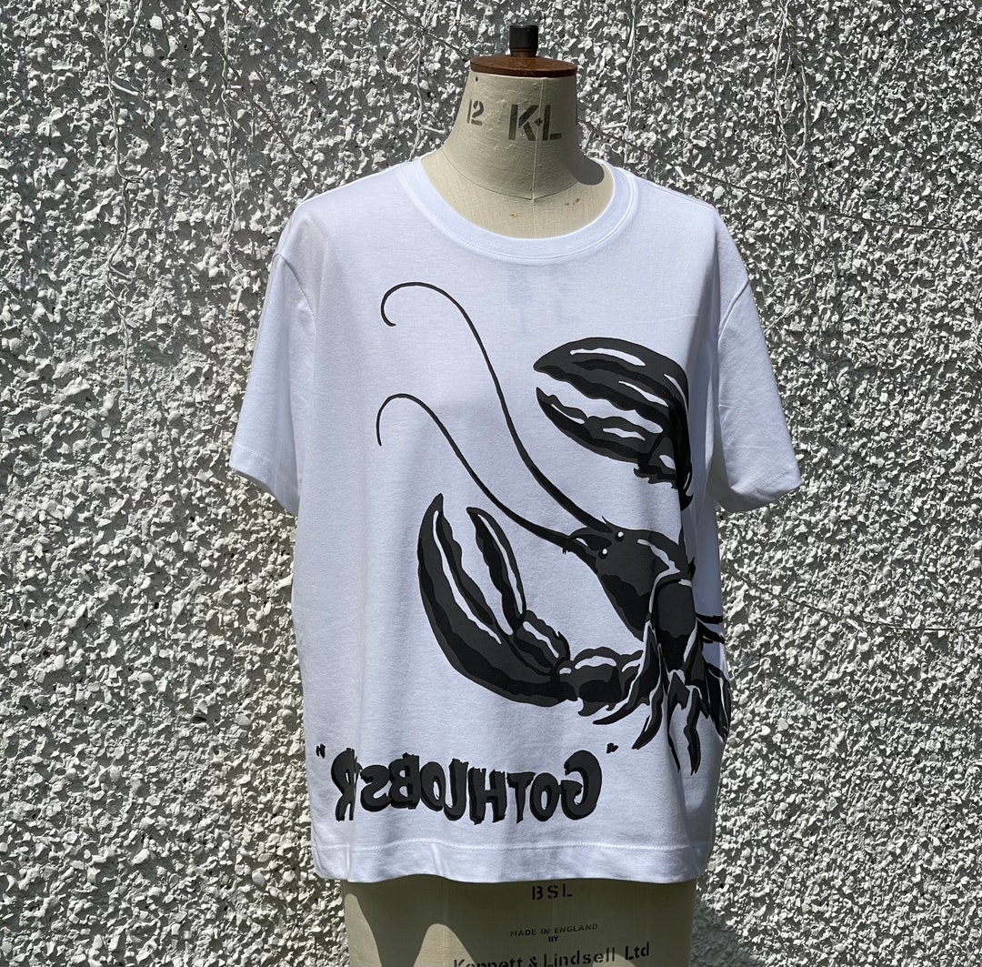 Gothic Hummer T-Shirt, Handsiebdruck, einfarbiges Rundum-Design (Größe ...