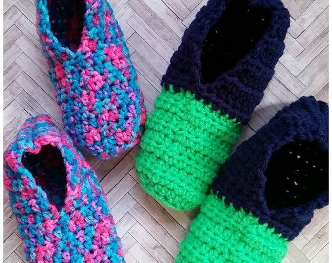 Easy Slipper Crochet Pattern Kid's Quick & Easy Slipper - Etsy