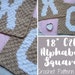 C2C Crochet Pattern, 18" C2C Alphabet Square, 18" Afghan Square ...