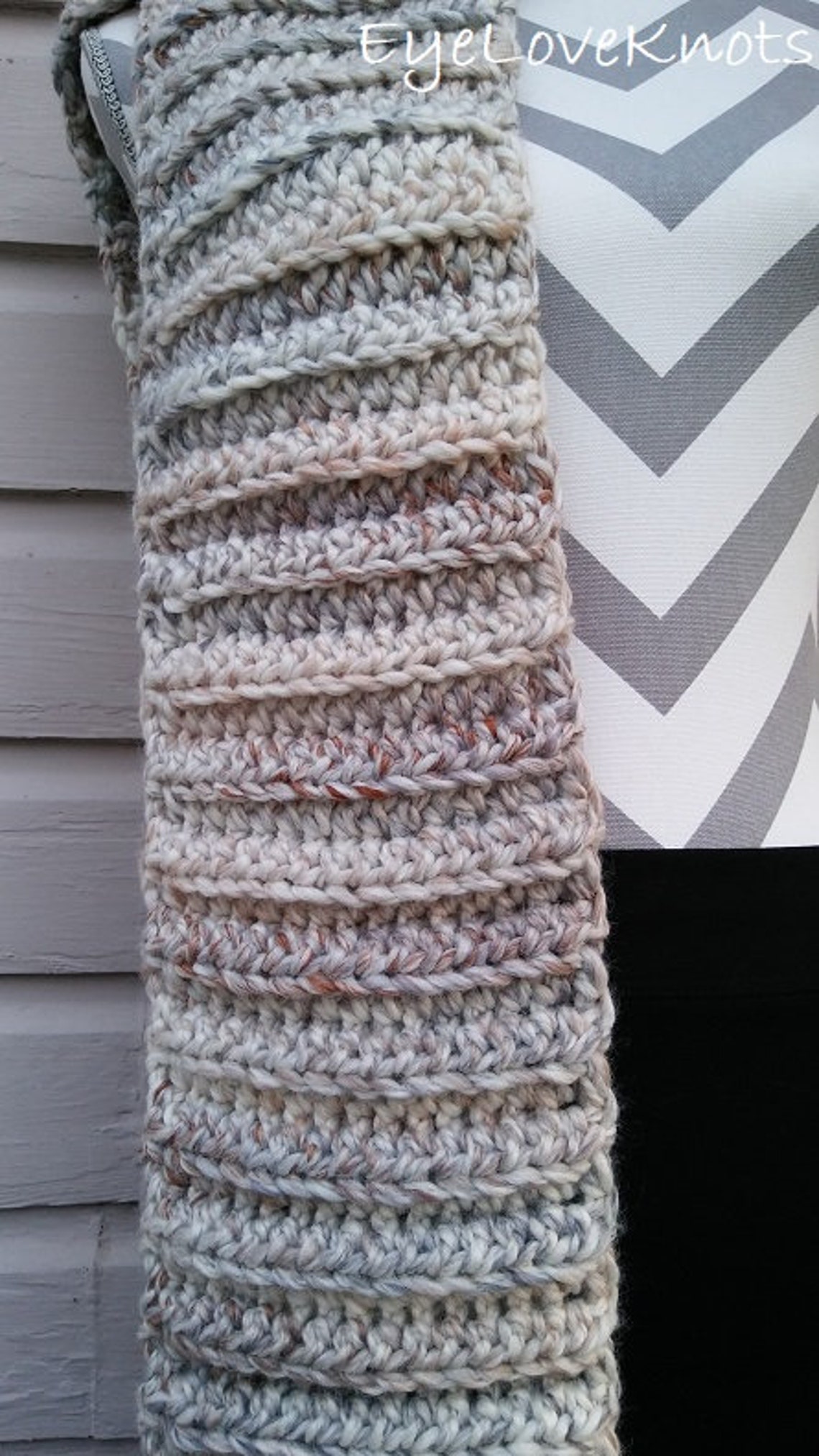 Crochet Scarf Pattern Chunky Ribbed Scarf Pattern Chunky | Etsy