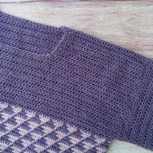 CROCHET PATTERN - Tessellated Triangles Sweater, Crochet Sweater ...