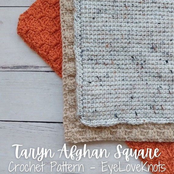 TSS Crochet Pattern TSS Afghan Square Basic Tunisian Simple - Etsy