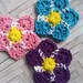 Flower Crochet Pattern, Forget Me Not Applique, Spring Crochet Pattern ...