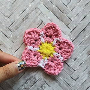 Flower Crochet Pattern, Forget Me Not Applique, Spring Crochet Pattern ...