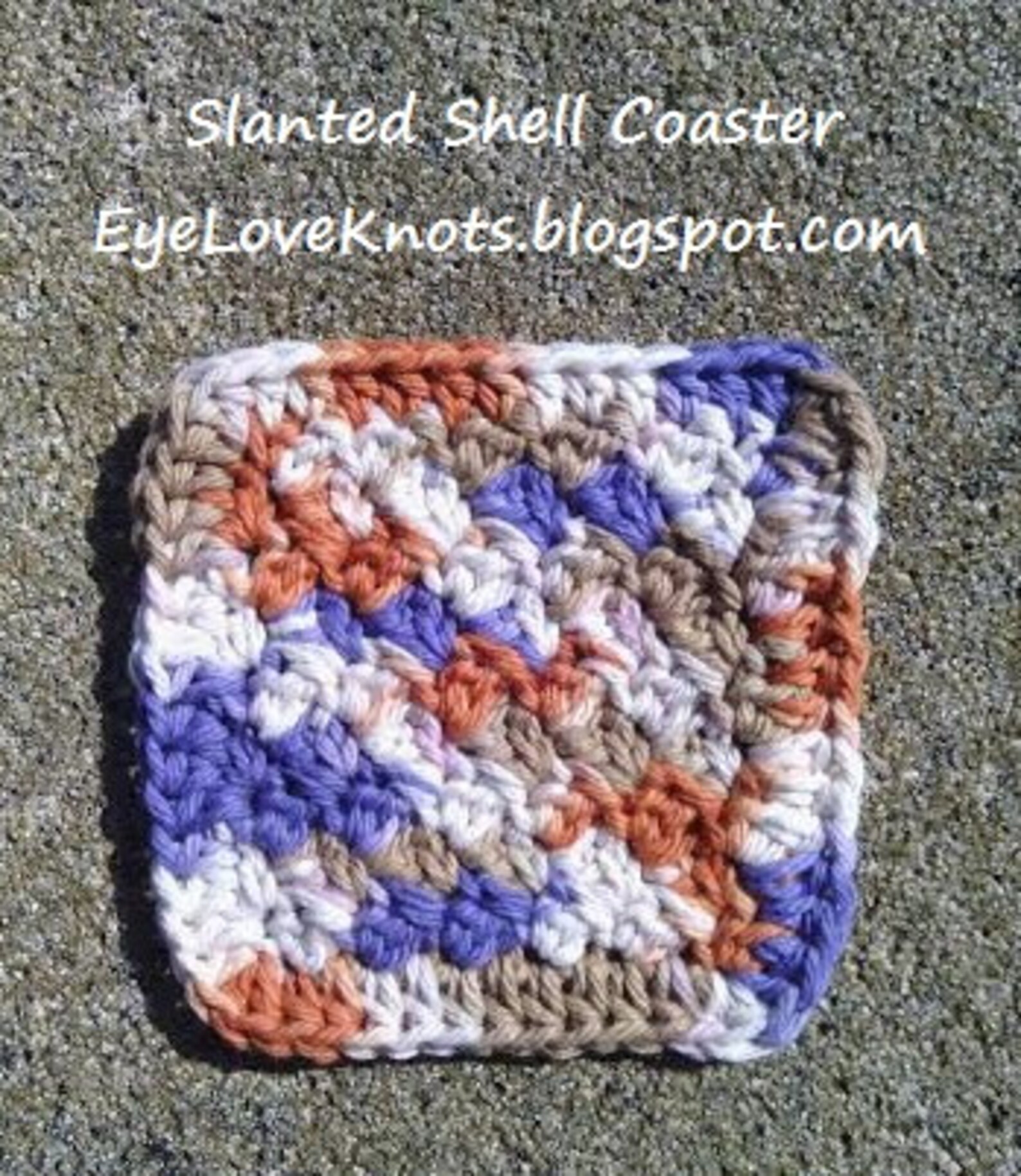 CROCHET PATTERN Slanted Shell Coasters Easy Crochet - Etsy