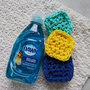 Easy Single Crochet Dish Scrubbie Pattern, Easy Single Crochet Dish ...