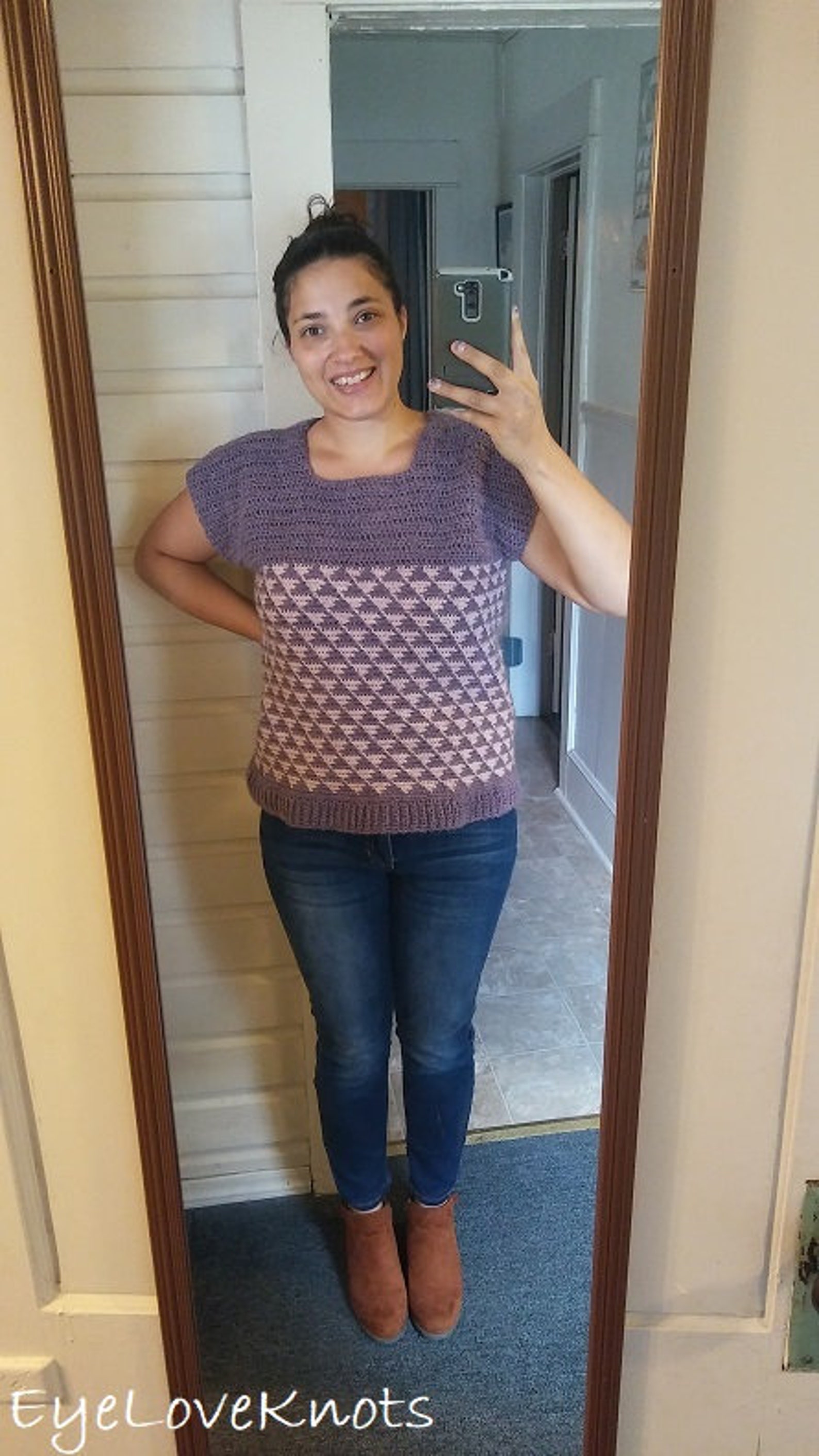 CROCHET PATTERN - Tessellated Triangles Sweater, Crochet Sweater ...