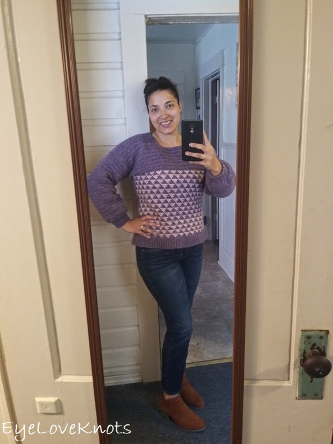 CROCHET PATTERN - Tessellated Triangles Sweater, Crochet Sweater ...