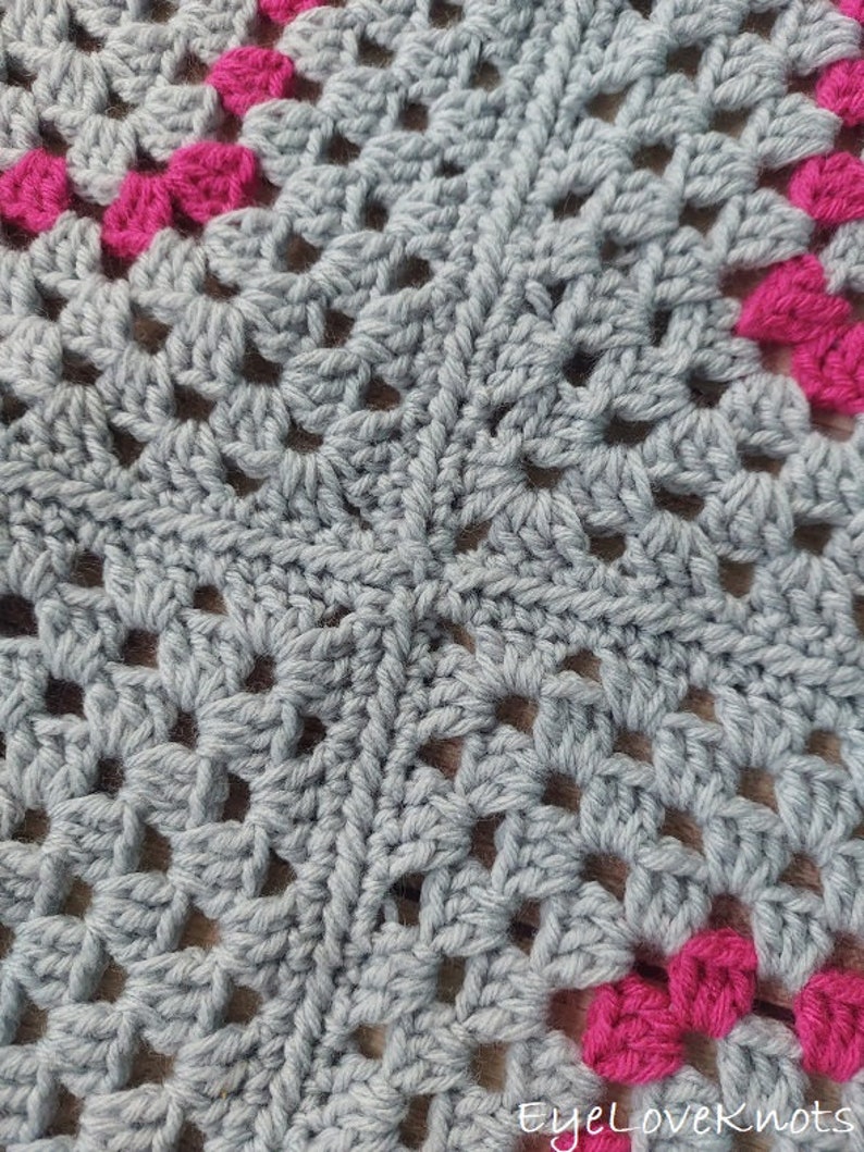 Easy King Size Granny Square Afghan Crochet Pattern, Easy King Size ...