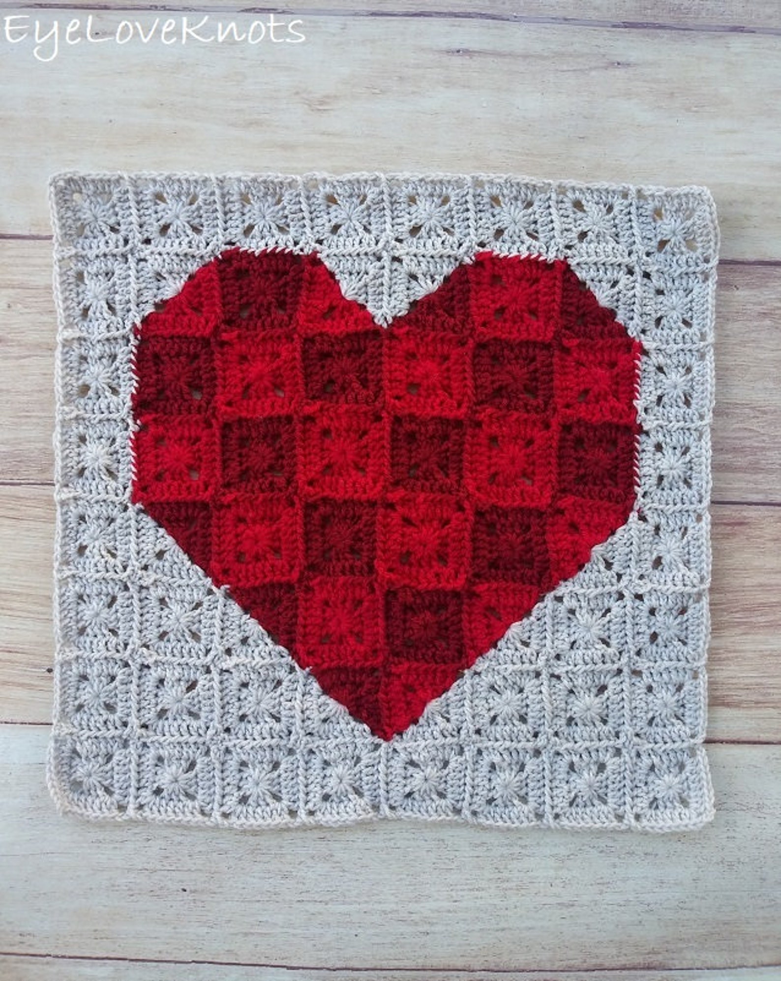 Valentines Crochet Pattern Pixel Art Crochet Pattern Heart - Etsy