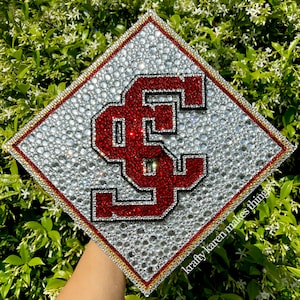 Custom Rhinestone Grad Caps - Etsy
