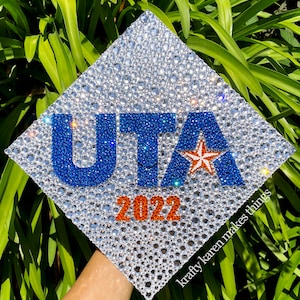 Custom Rhinestone Grad Caps - Etsy