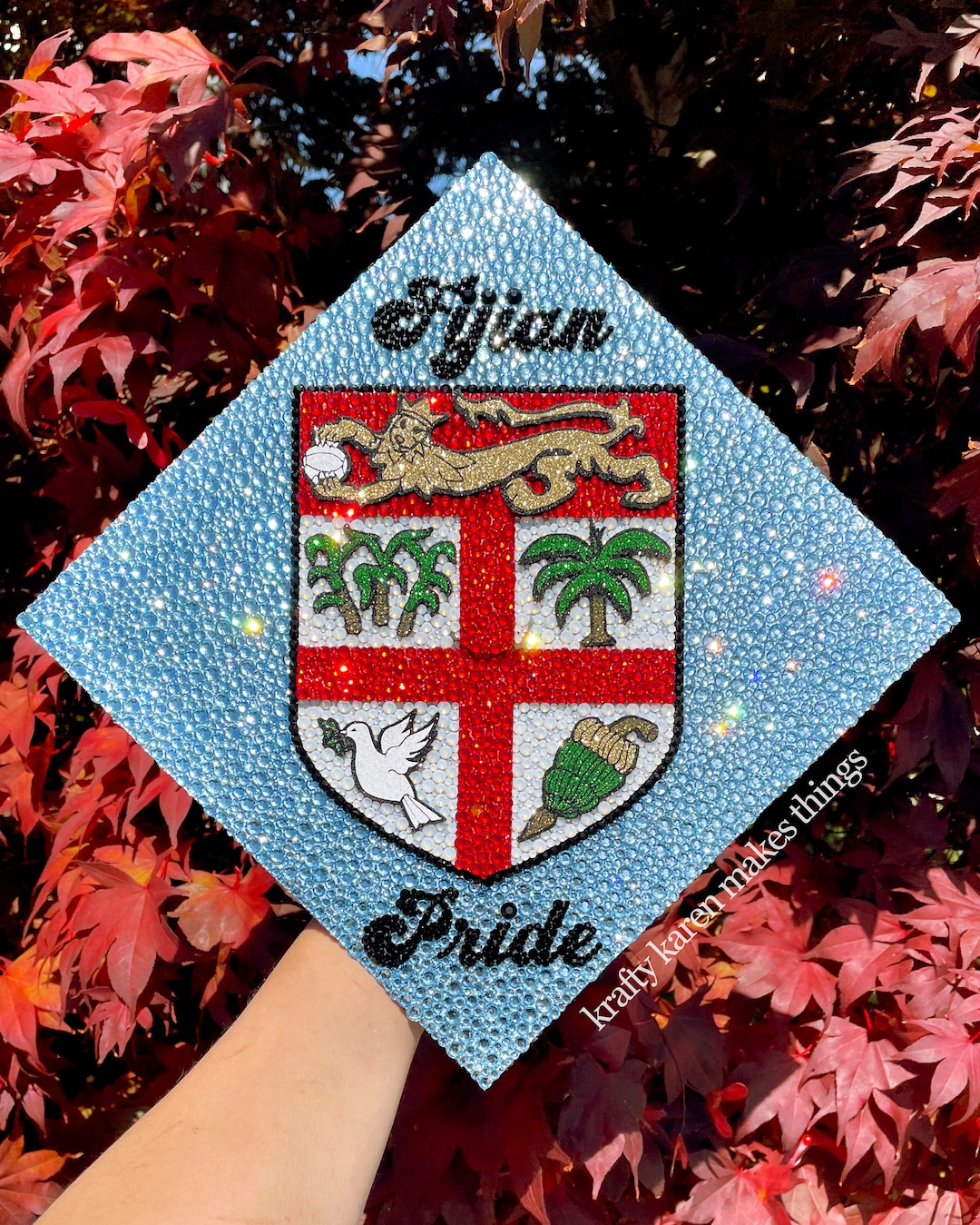 Custom Rhinestone Grad Caps - Etsy