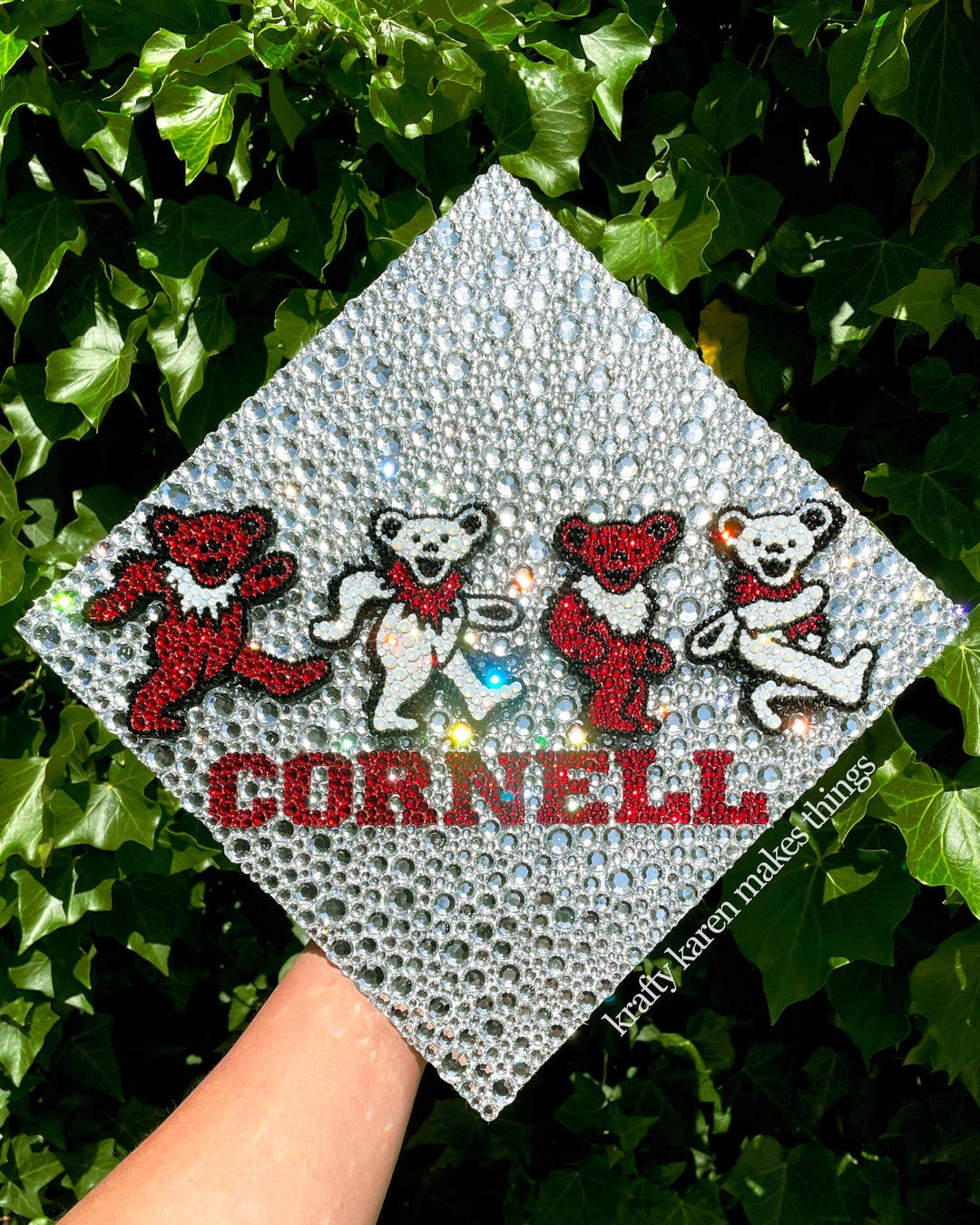 Custom Rhinestone Grad Caps - Etsy