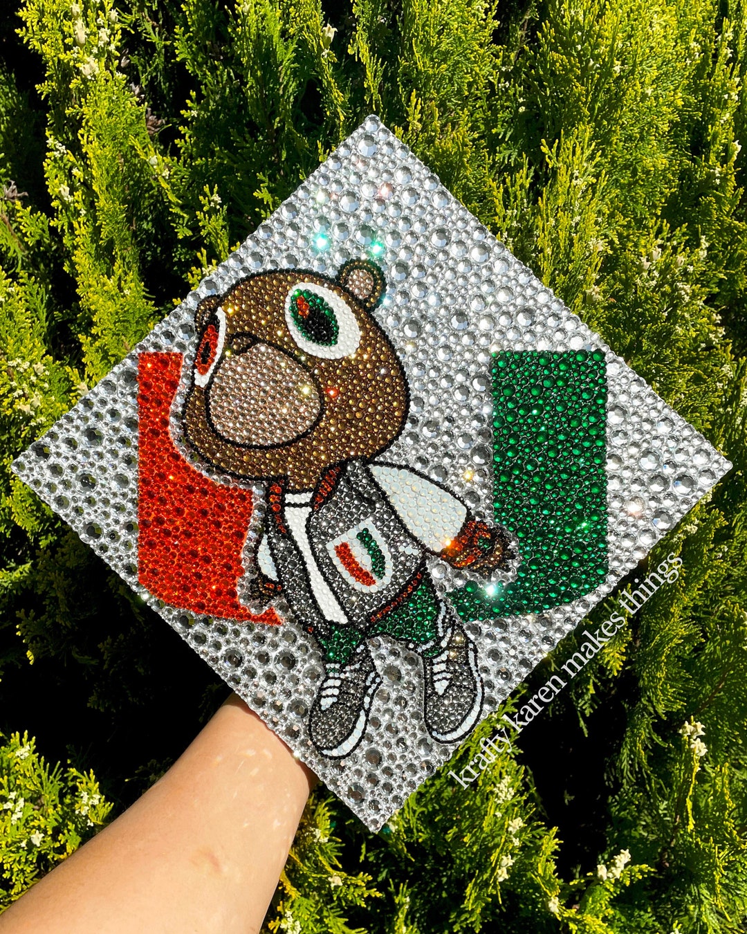 Custom Rhinestone Grad Caps - Etsy