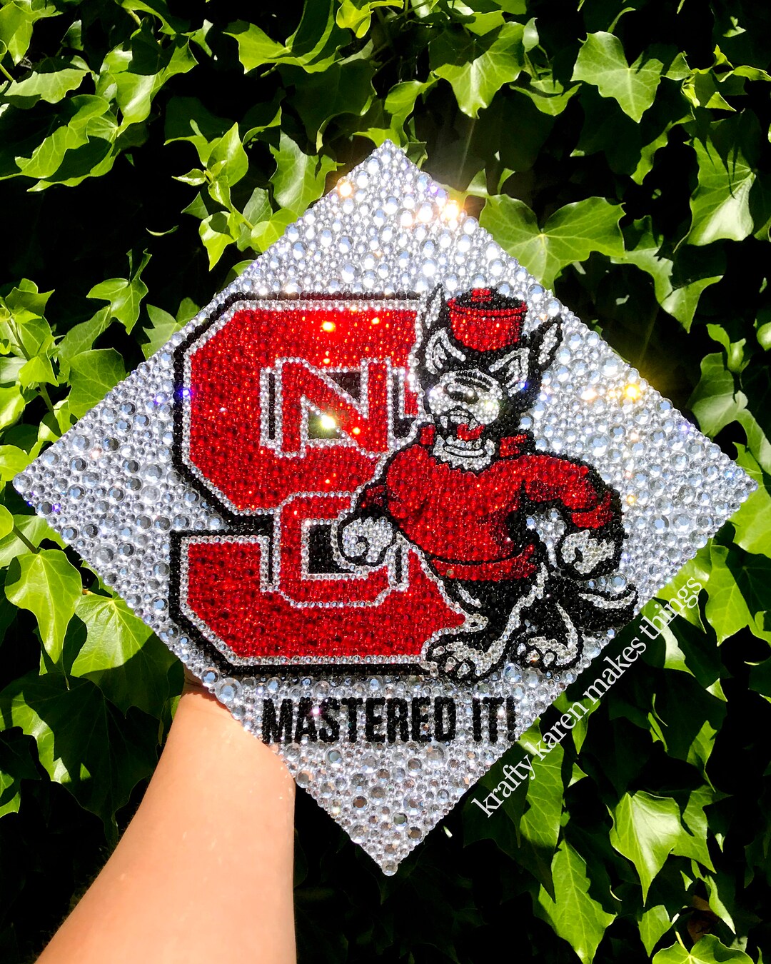 Custom Rhinestone Grad Caps - Etsy
