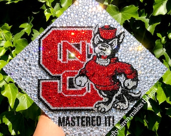 Custom Rhinestone Grad Caps - Etsy