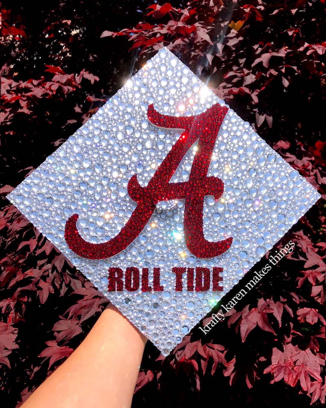 Custom Rhinestone Grad Caps - Etsy