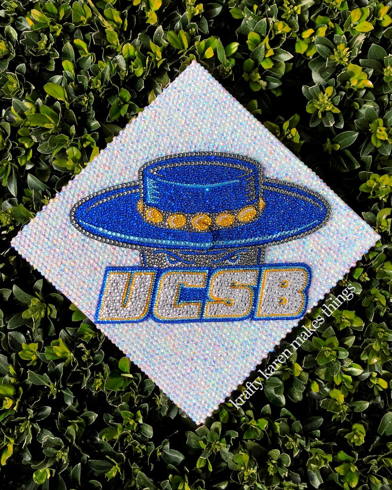 Custom Rhinestone Grad Caps - Etsy