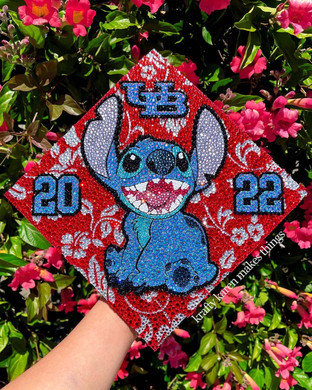 Custom Rhinestone Grad Caps - Etsy