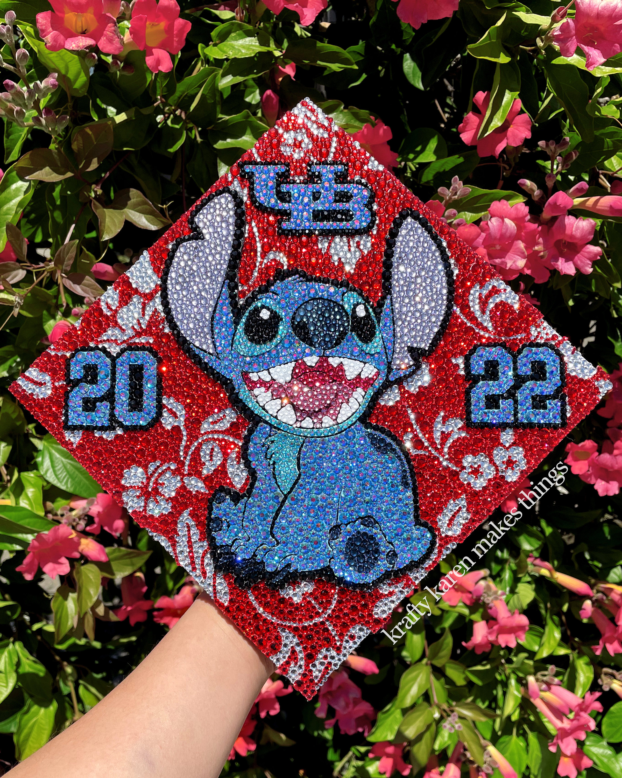 Custom Rhinestone Grad Caps - Etsy