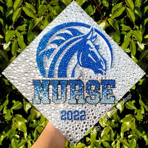 Custom Rhinestone Grad Caps - Etsy