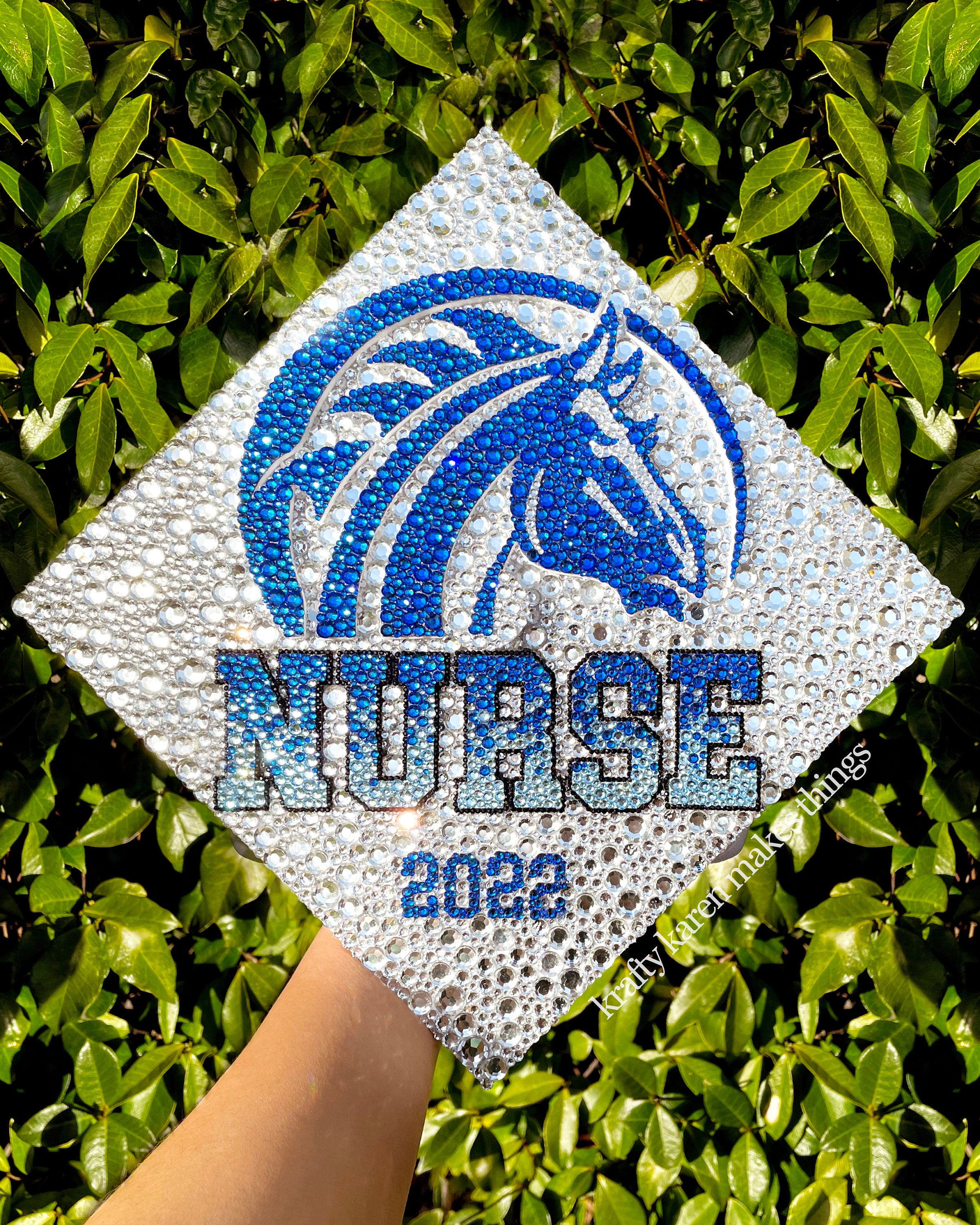 Custom Rhinestone Grad Caps - Etsy