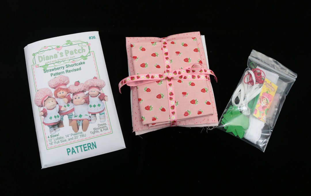 Strawberry Shortcake™ Outfit PATTERN and SEWING KIT Fabric - Etsy