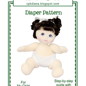 45. Diaper PAPER PATTERN for My Child Dolls and Similar - Super Quick ...