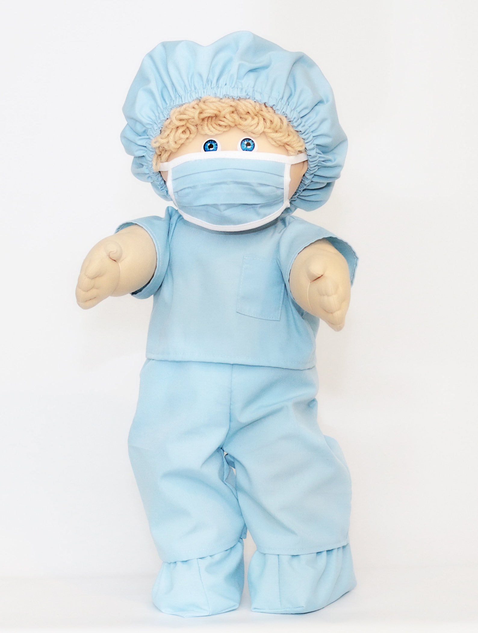 17. Scrubs Nurse Doctor PAPER PATTERN for 16" Cabbage Patch Kids Dolls ...
