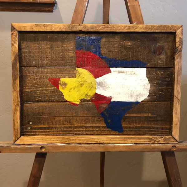 Wood Colorado Flag - Etsy