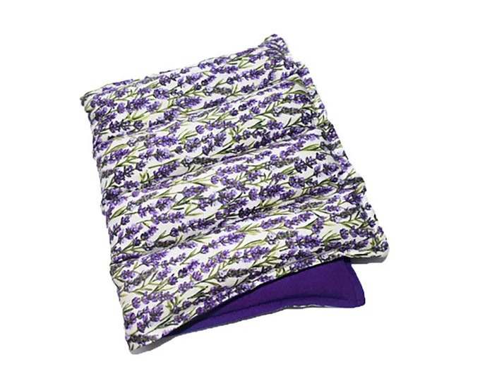 Large Lavender Flax Seed Rice Heating Pad Microwave Lavender Flower ...