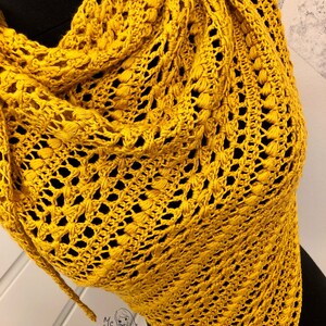 Crochet Pattern - Cleopatra's Dream Shawl - Triangle Crochet Shawl ...