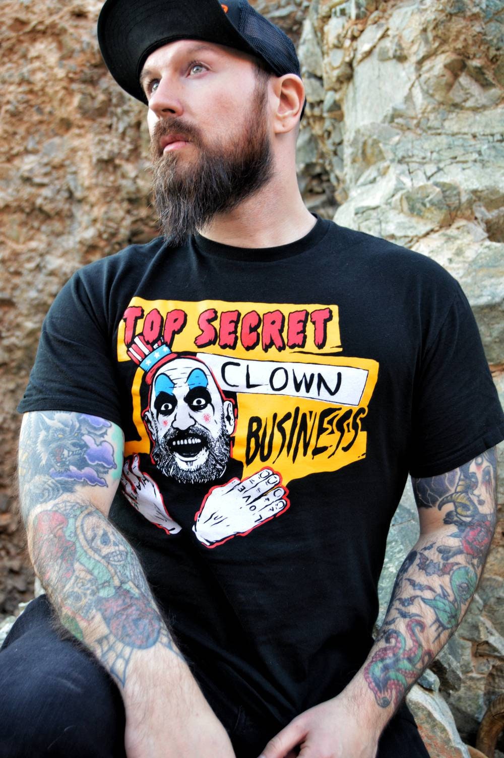 Captain Spaulding Top Secret Clown Business Misfits T-shirt - Etsy