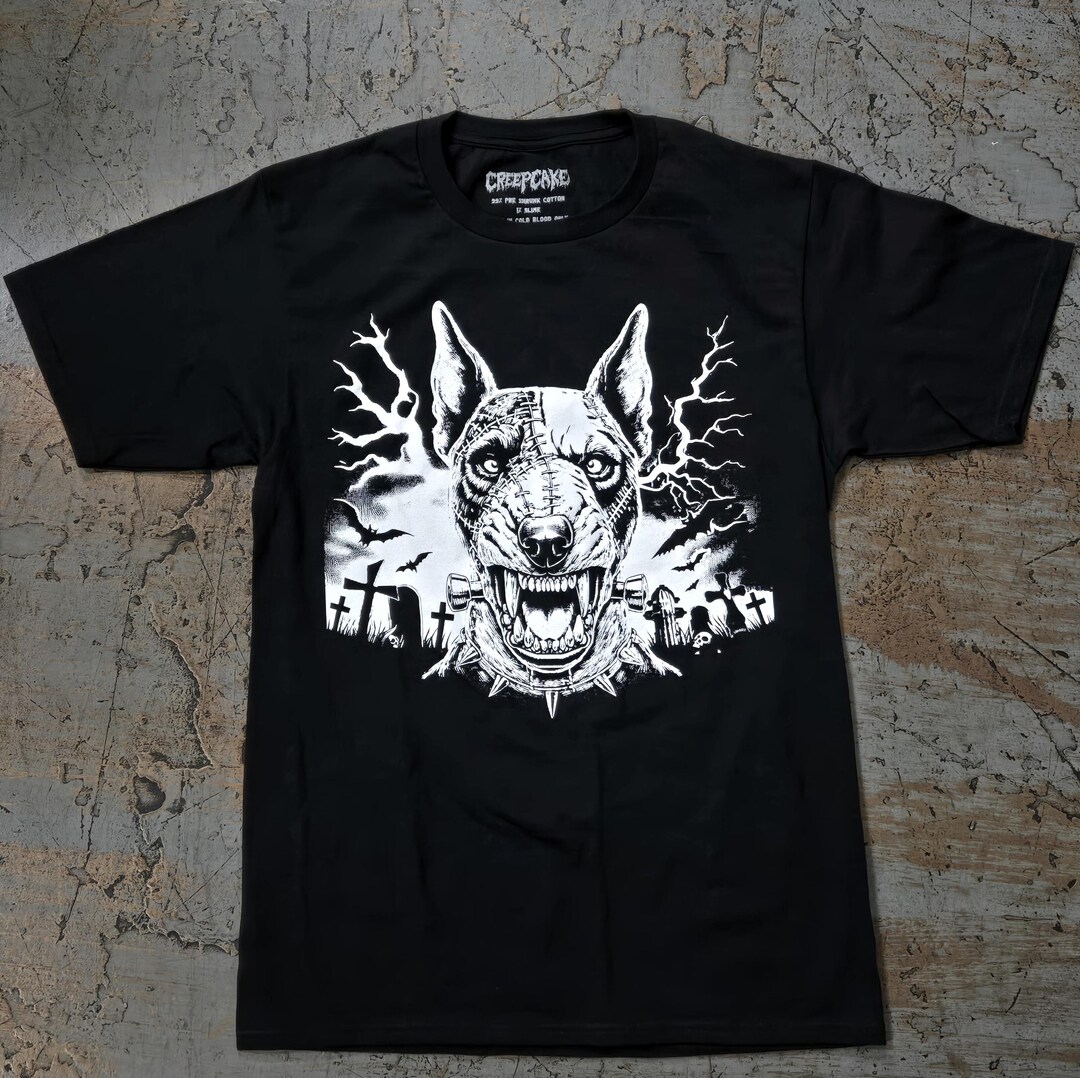 Frankenweenie Inspired Tim Burton T-shirt Halloween Bull Terrier Spud ...