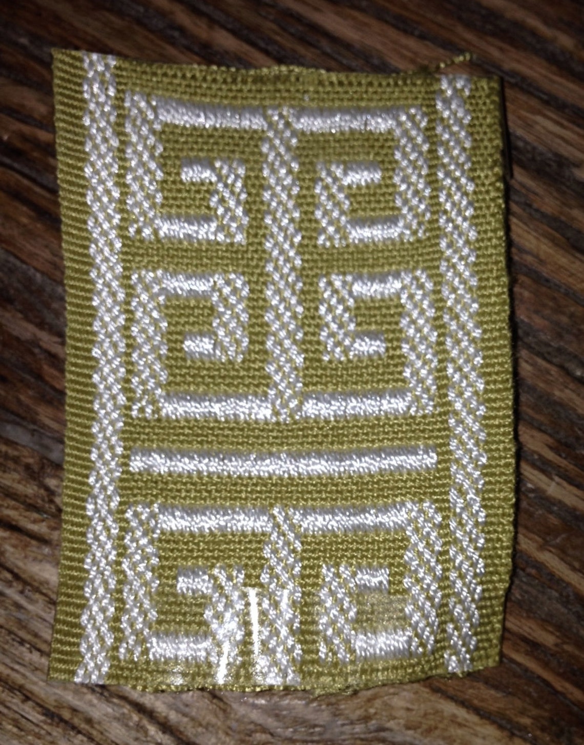 Greek Key Trimmed Valance in Washed White Twill - Etsy