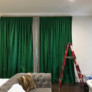 Custom Banded Drapery Panels - Etsy