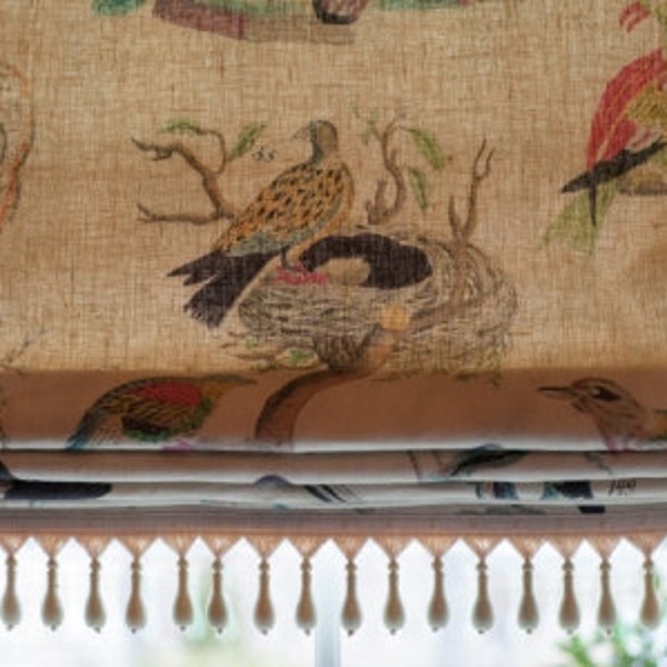 Burlap Roman Shade - Etsy