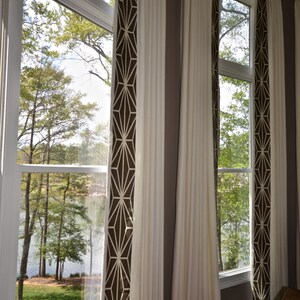 Custom Banded Drapery Panels - Etsy