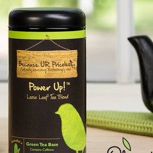Organic Green Tea, POWER UP, Loose Leaf, Natural Energy Booster, Fair ...