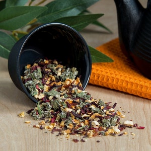 FLORIDA SUNRISE Organic Tea, Loose Leaf Herbal Tea With Hibiscus Flower ...