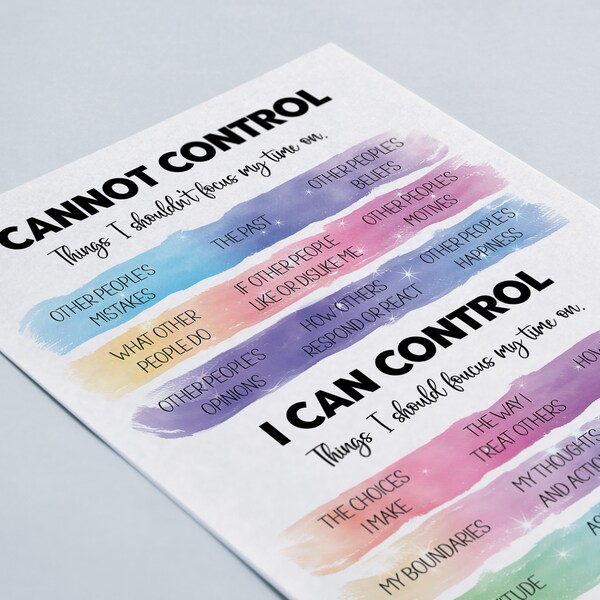 Things You Can Control - Etsy